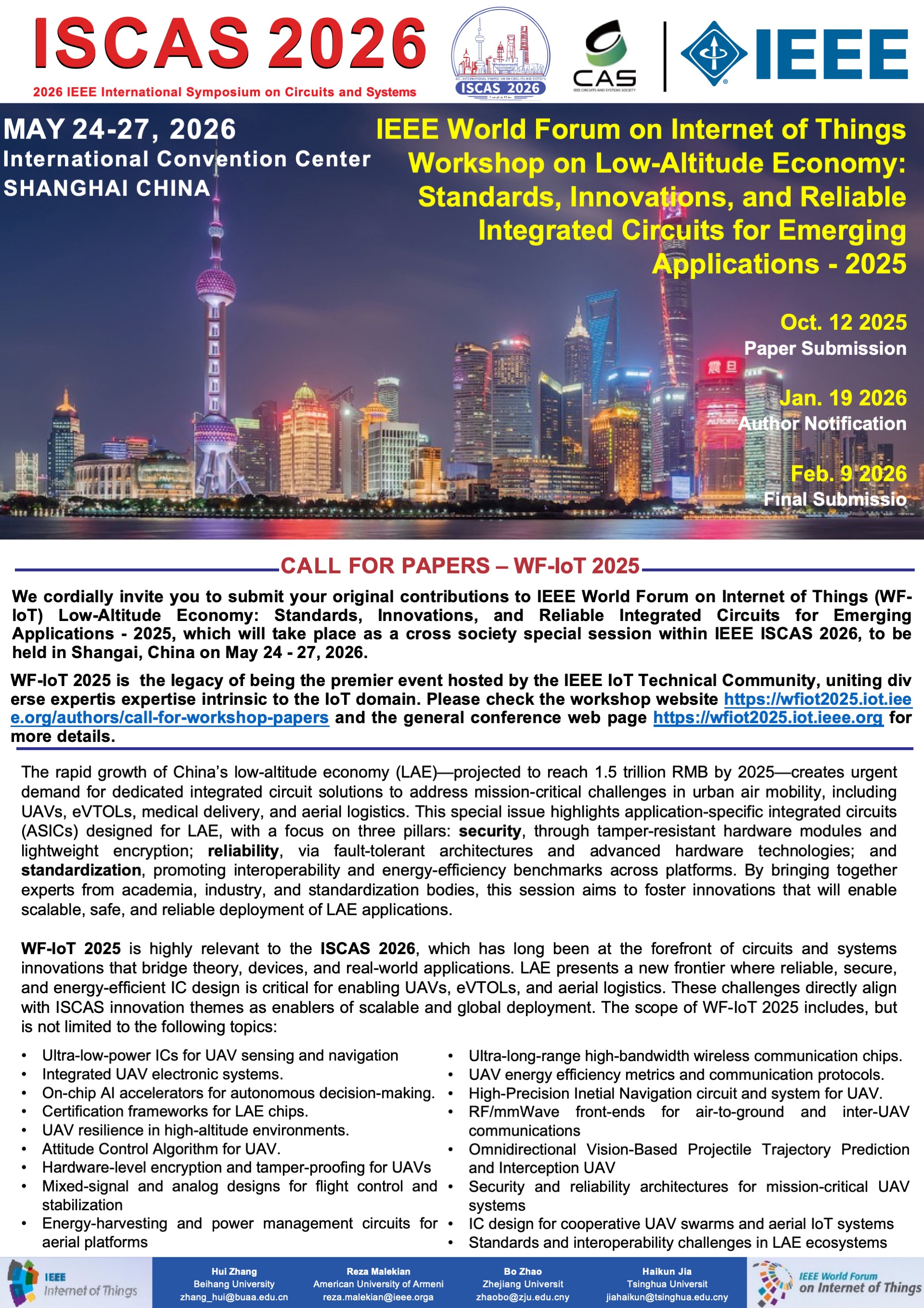 IEEE ISCAS 2026 | Call for WF-IoT Cross-Society Papers